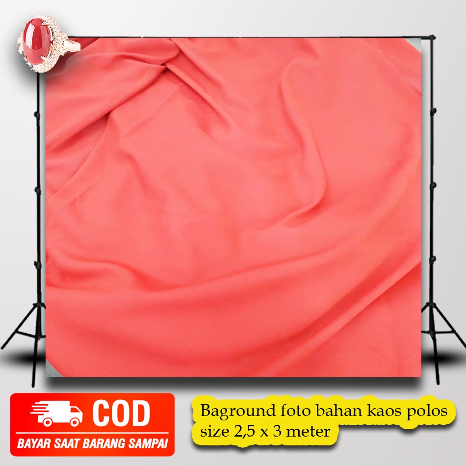 Jual Background foto layar foto kain size 2,5X3 polos merah | Shopee ...