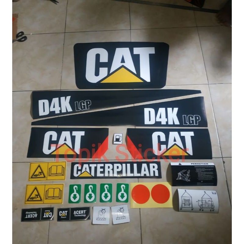 Jual Sticker Dozzer CATERPILLAR CAT D4K LGP Stiker Alat Berat | Shopee ...