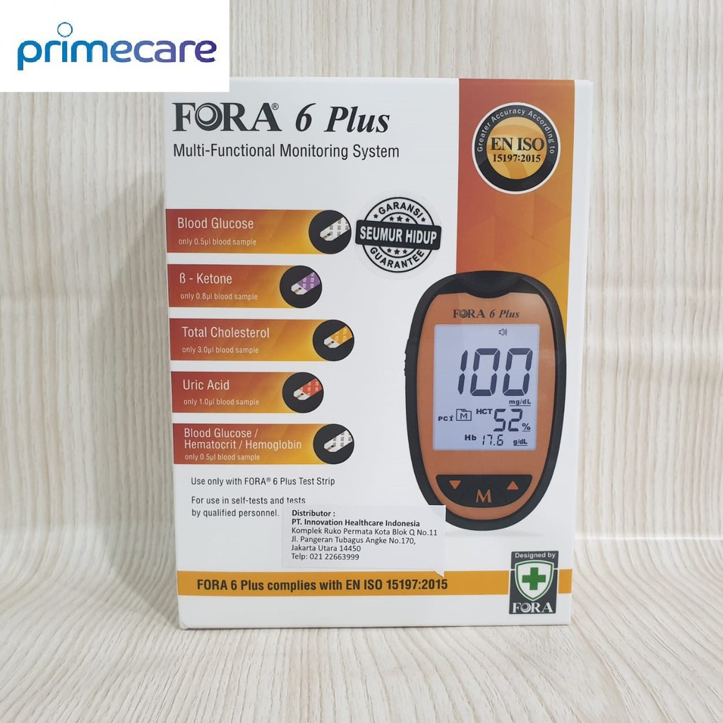 Jual Fora Alat Cek Darah 6in1 Multi 6 Parameter Gula Kolesterol UA ...