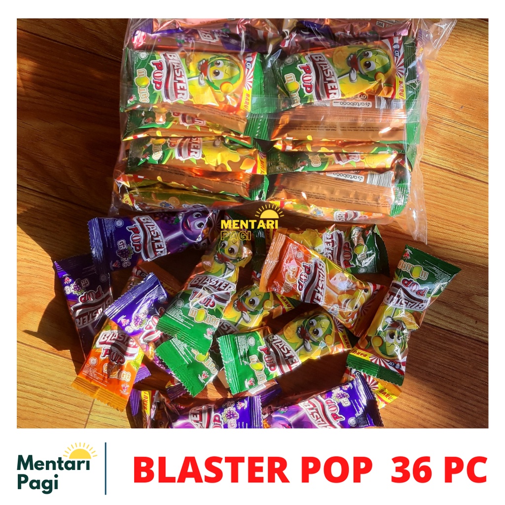 Jual Permen Blaster Pop 3 Rasa 1 Pack isi 36 Pc Jajanan Cemilan Anak ...