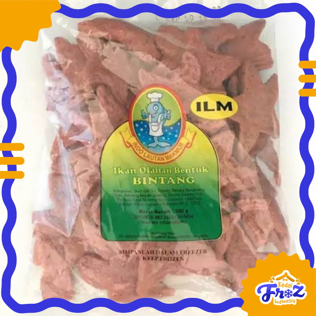 Jual ILM Bintang Ikan Olahan Bentuk Bintang Tempura 500 gr | Shopee ...