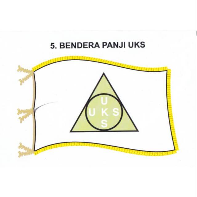Jual BENDERA PANJI UKS. Ukuran 80x110 cm. Sablon 2 sisi. | Shopee Indonesia