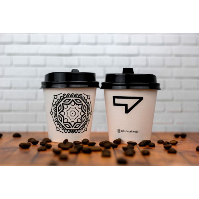 Jual SABLON CUP HOT PAPER CUP / GELAS KERTAS MINUMAN PANAS 6,5 OZ | Shopee Indonesia