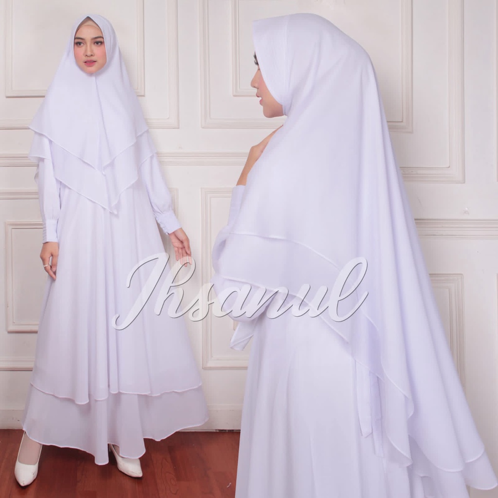 Jual Gamis Syari Ceruty Terbaru Adem Lembut Dan Jatuh Model Dua Layer | Shopee Indonesia