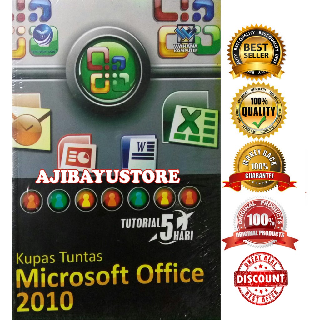 Jual BUKU KUPAS TUNTAS MICROSOFT OFFICE 2010 Wahana Komputer Andi | Shopee Indonesia