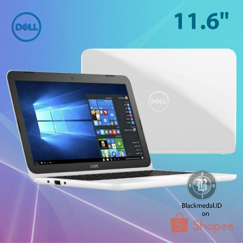 Jual Laptop Windows 10 Dell Inspiron 11 Layar 11.6 Inch White AMD A9 ...
