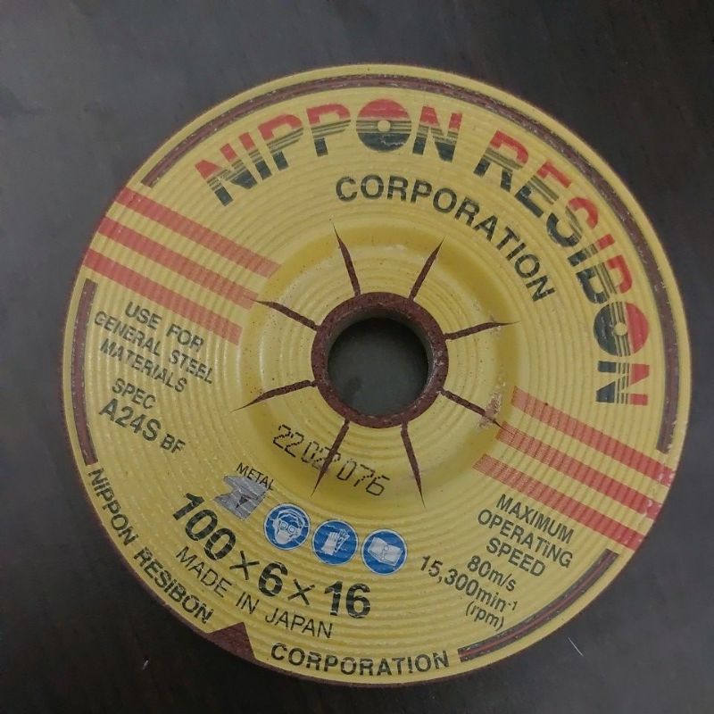 Jual Nippon Resibon Grinding Disk 100 x 6 x 16 / Batu Poles Nippon ...