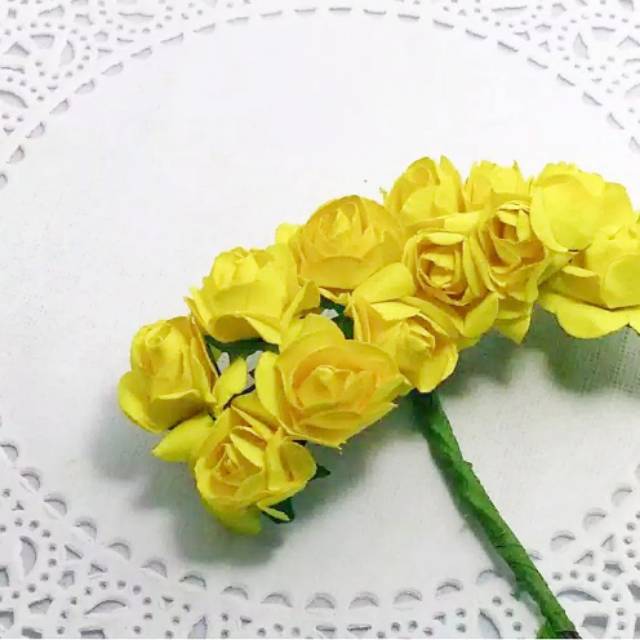 Bunga Kertas 2cm Warna Kuning Muda | Shopee Indonesia