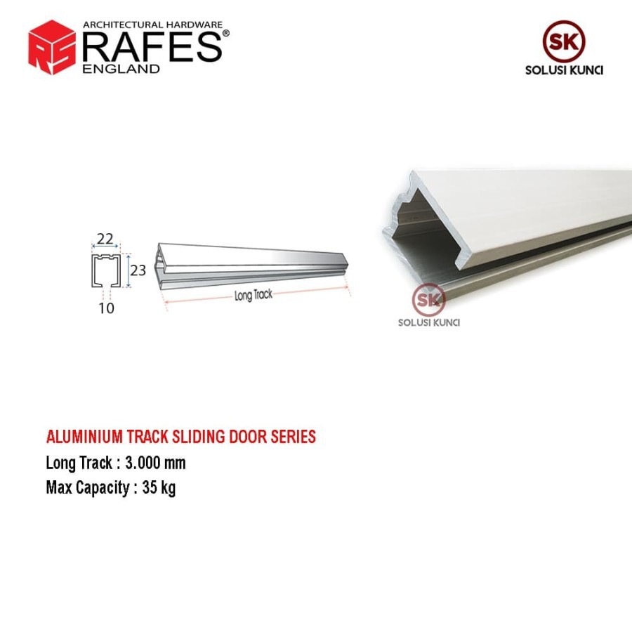 Jual Rel Atas Pintu Sliding Aluminium 3 Meter | Shopee Indonesia
