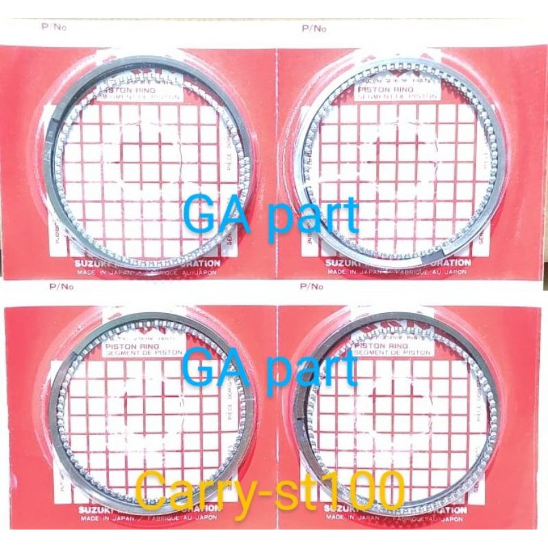Jual ring piston seher seker suzuki carry st100 katana jimny karimun kotak lama forsa F10A 12140 ...