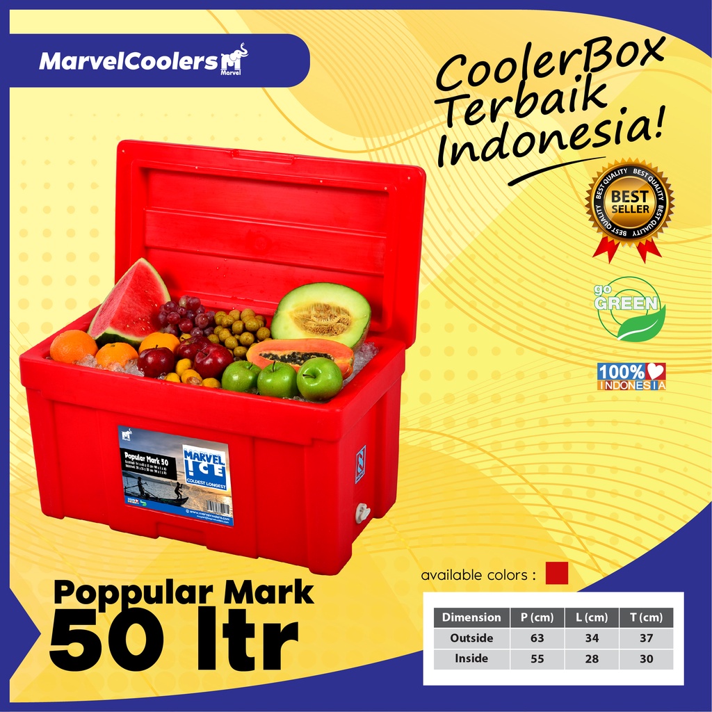Jual MarvelCooler 50 Ltr - Popular Mark (CoolBox - Cooler Box - IceBox ...