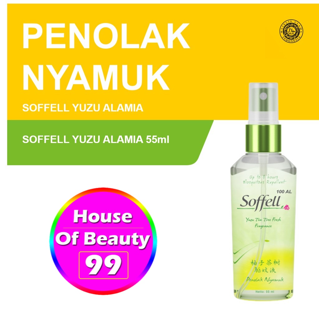 Jual Soffel Anti Nyamuk Spray Yuzu Alamia - 55ml | Shopee Indonesia