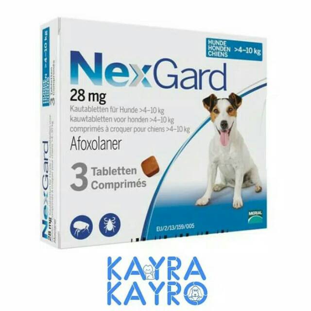 Jual NexGard Chewable Tablets for Dog (4-10 kg) 1 Tablet - Obat Anti Kutu & Demodex Anjing ...