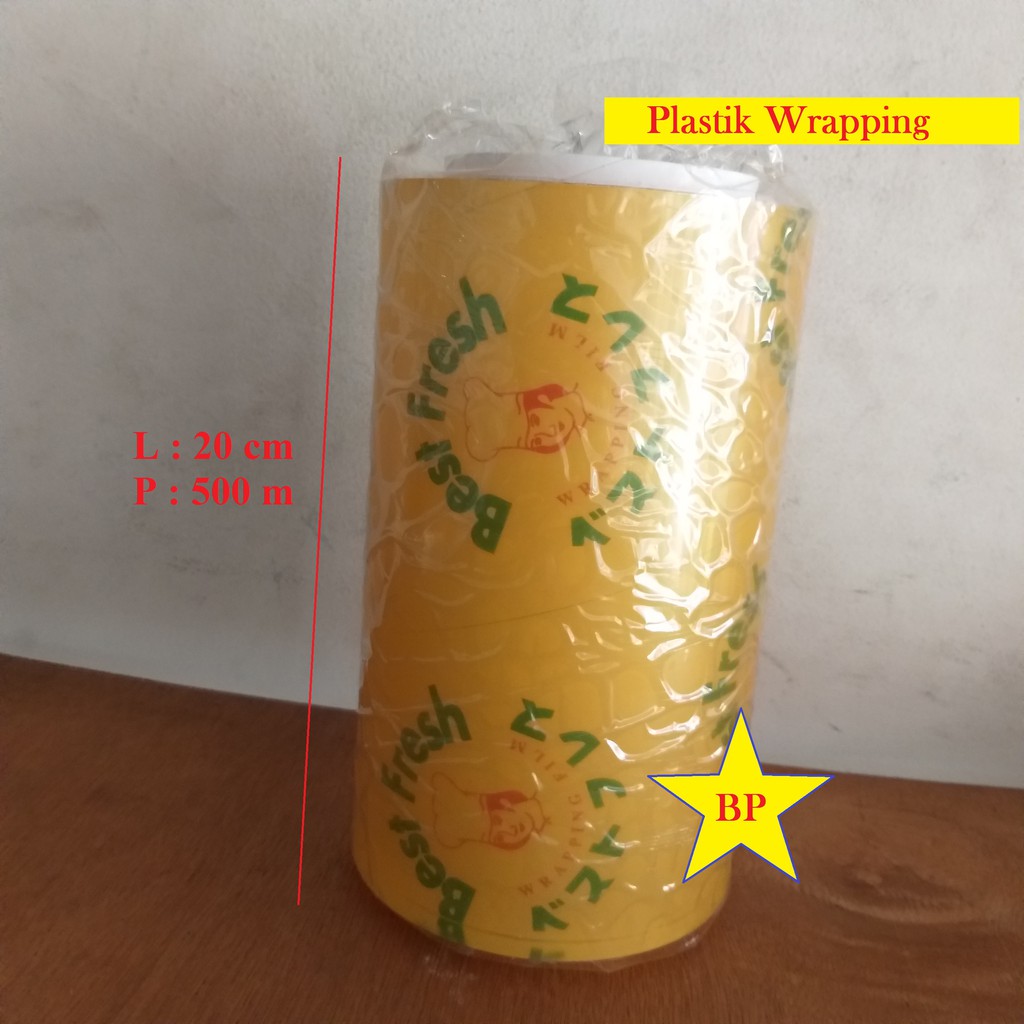 Jual PLASTIK WRAPPING 20 CM X 500 M / BEST FRESH WRAPPING / PLASTIK ...