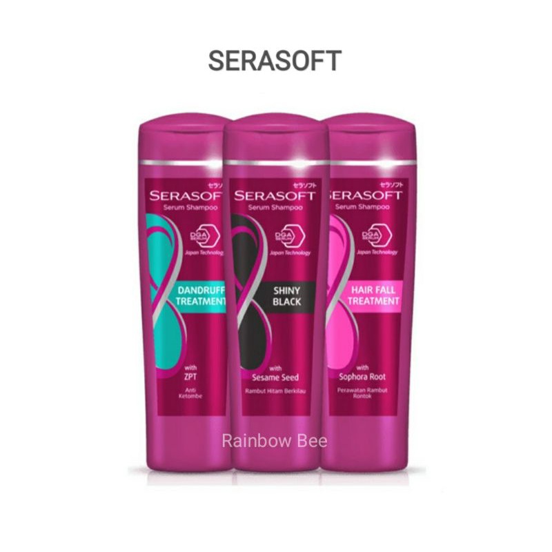 Jual Serasoft Shampoo 340ml Shiny Black - Hairfall - Anti Dandruff ...