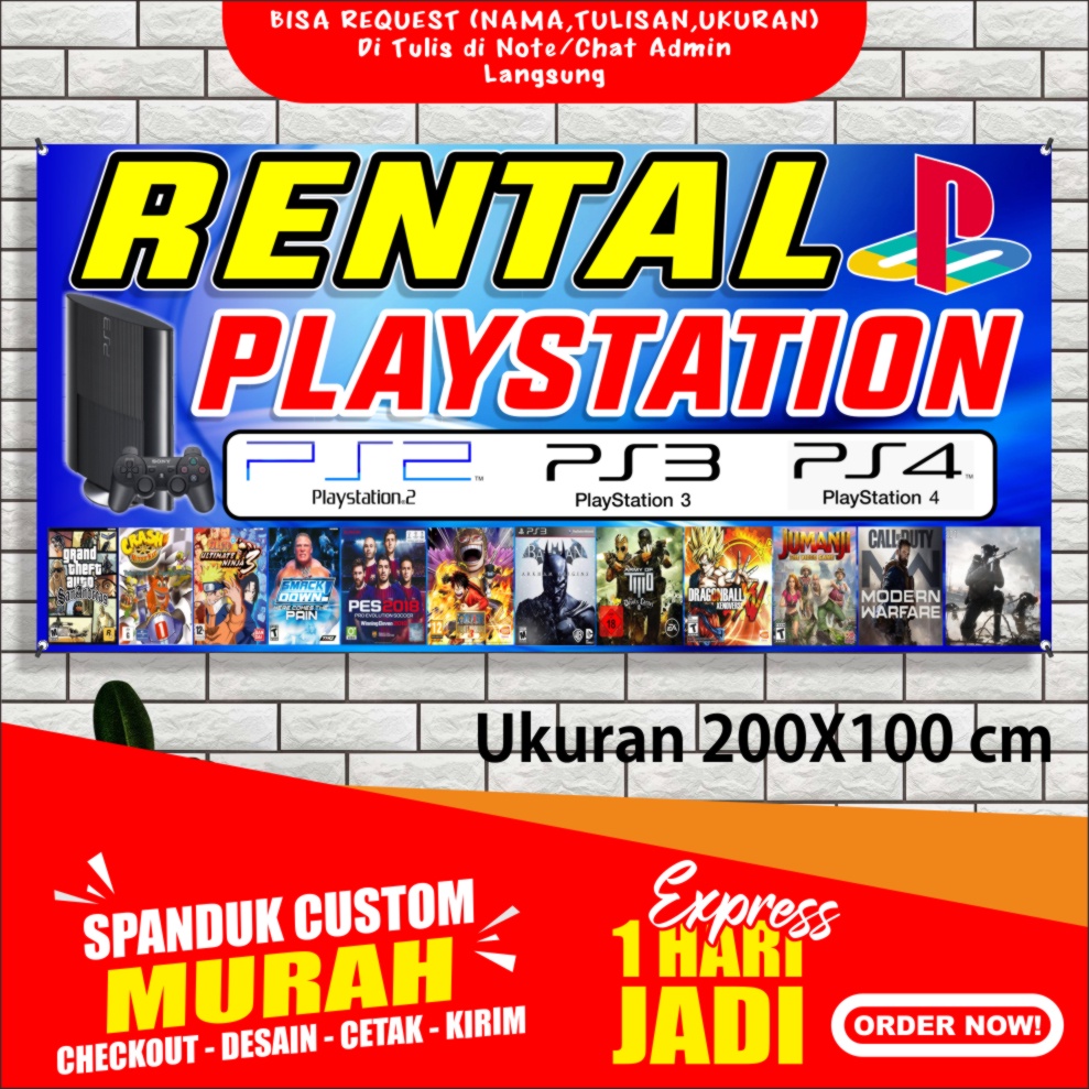 Jual Banner RENTAL PS PLAYSTATION, Spanduk RENTAL PS PLAYSTATION ... Jual Banner RENTAL PS PLAYSTATION, Spanduk RENTAL PS PLAYSTATION ...