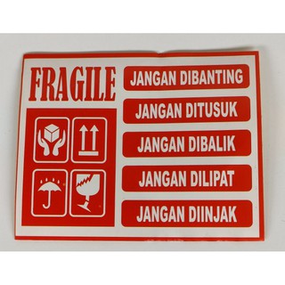 Jual ANEKA STIKER FRAGILE/STIKER FRAGILE Indonesia|Shopee Indonesia