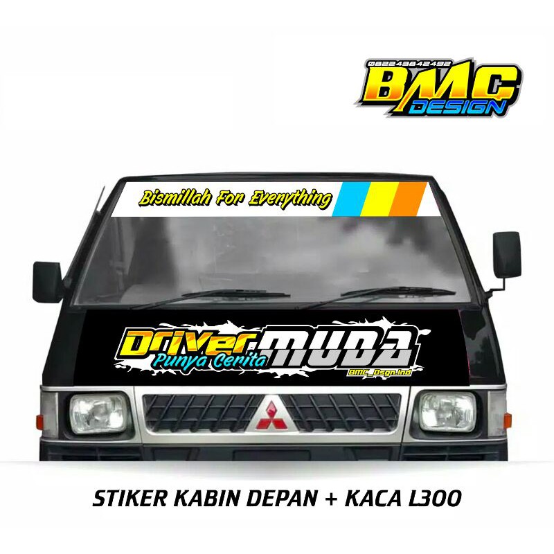 Jual stiker kabin depan L300 + kaca Printing | Shopee Indonesia