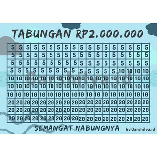 Jual Celengan target atau tabungan target 2 juta | Shopee Indonesia