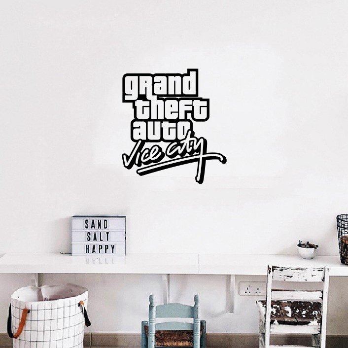 Jual Stiker Dinding GTA VC Grand Theft Auto Vice City - Wall Decal ...