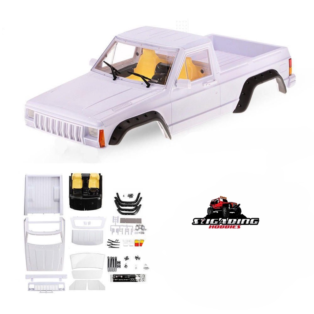 Jual HARDBODY RC JEEP CHEROKEE COMANCHE PICKUP 1/10 313MM | Shopee ...