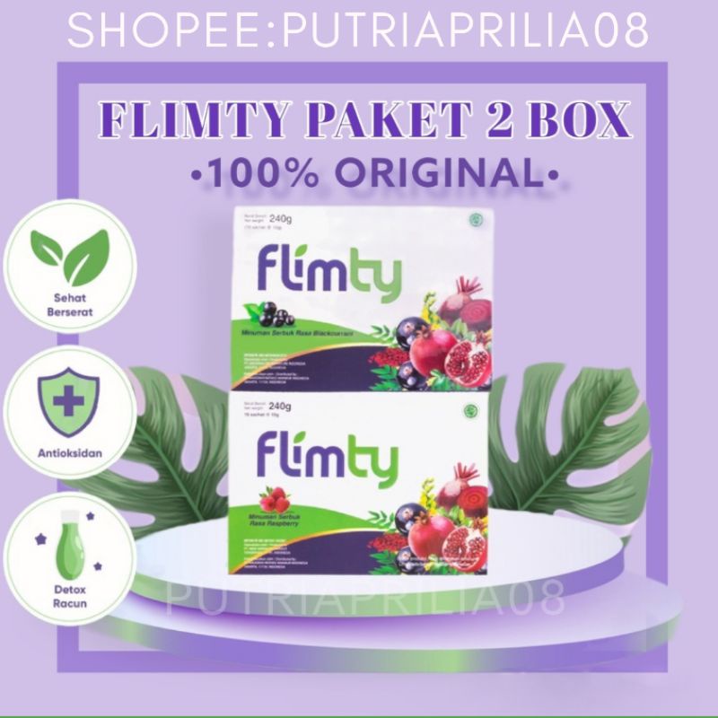 Jual FLIMTY FIBER 1BOX ISI 16 SACHET & 2 BOX ISI 32 SACHET & PAKET ...