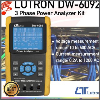 Jual alat Lutron DW-6092 3 Phase Power Analyzer - NON GARANSI | Shopee ...