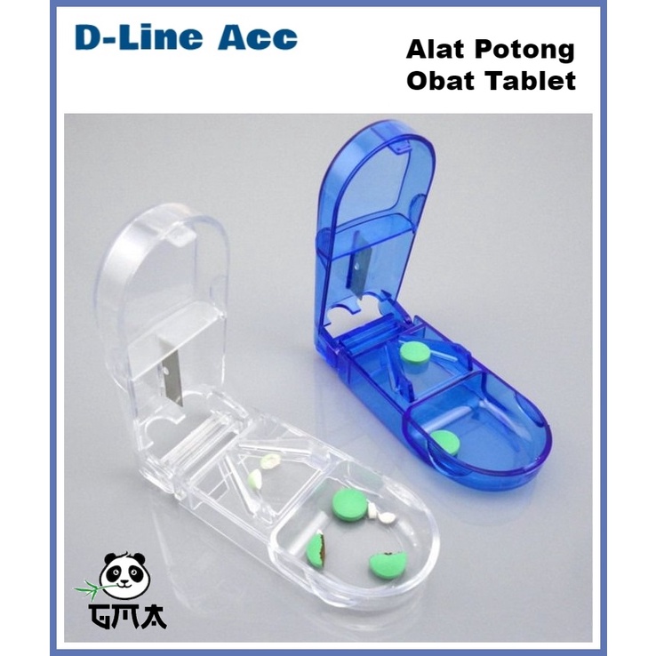 Jual Tempat Penyimpanan Obat Plus Alat Potong Obat Pill Cutter Pemecah ...