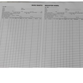 Jual BUKU BESAR BIDAN (Buku Bantu Register Hamil) | Shopee Indonesia