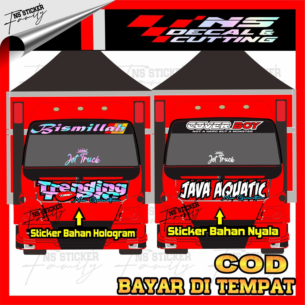 PROMO CUTTING STICKER TRUCK CANTER STICKER TRUCK STIKER TRUCK STIKER ...