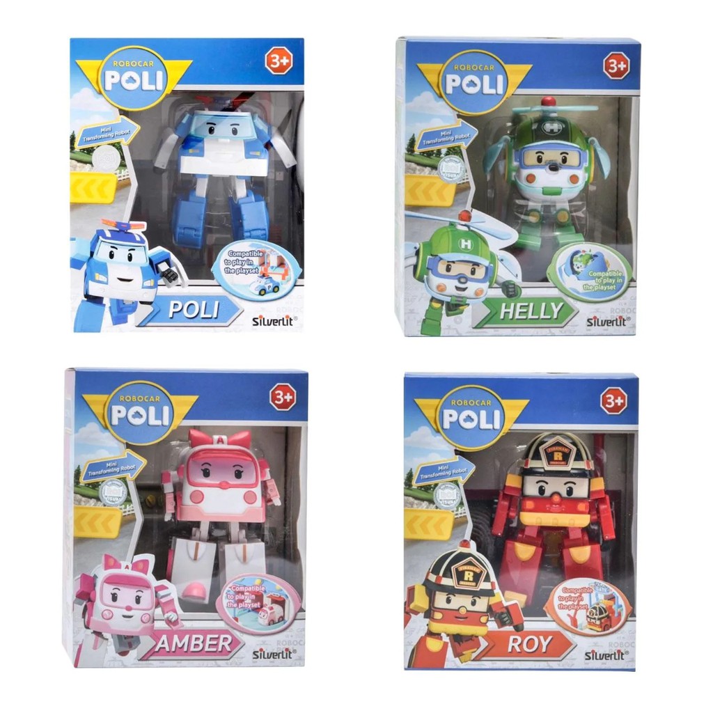 Jual Robocar Poli Mini Transforming Robot Original by Silverlit ...