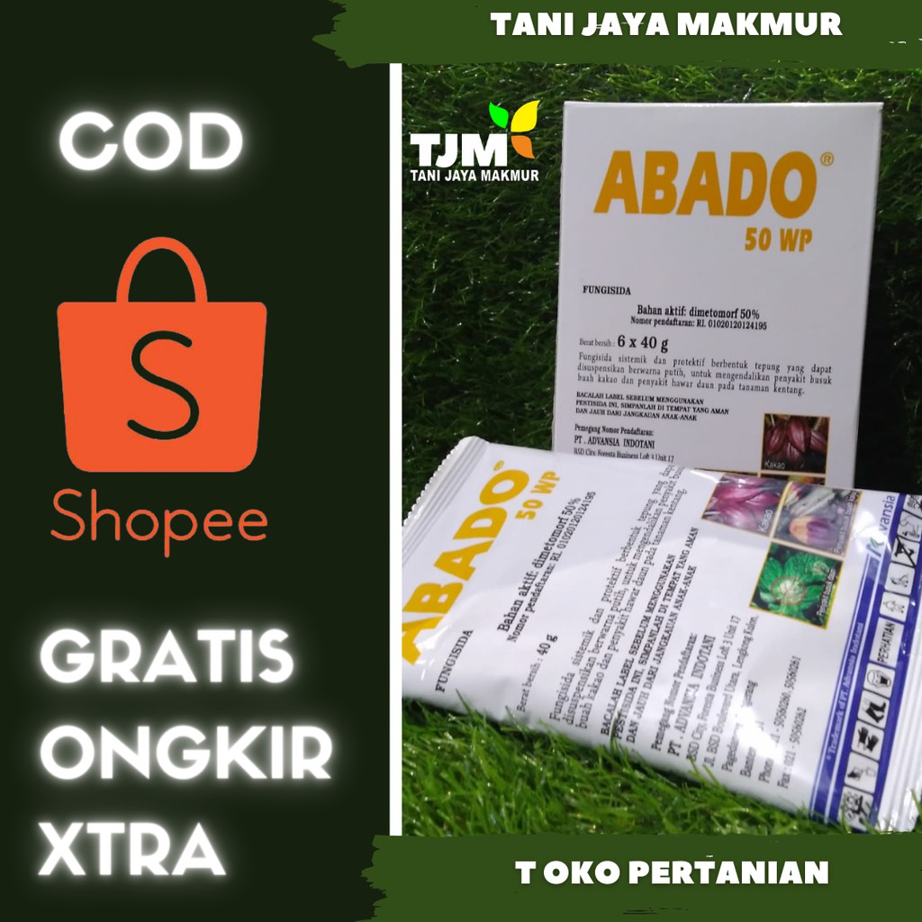 Jual Abado 50wp 40gram/fungisida berbahan aktif Dimetomorf/fungisida ...