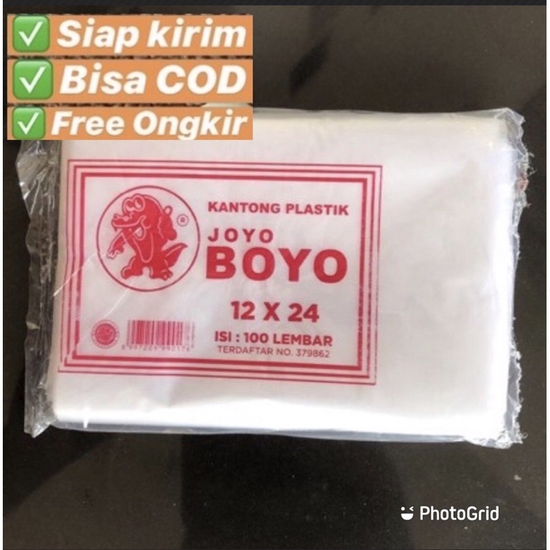 Jual KANTONG PLASTIK HD JOYO BOYO murah 12x24 (1/2 kg) | Shopee Indonesia