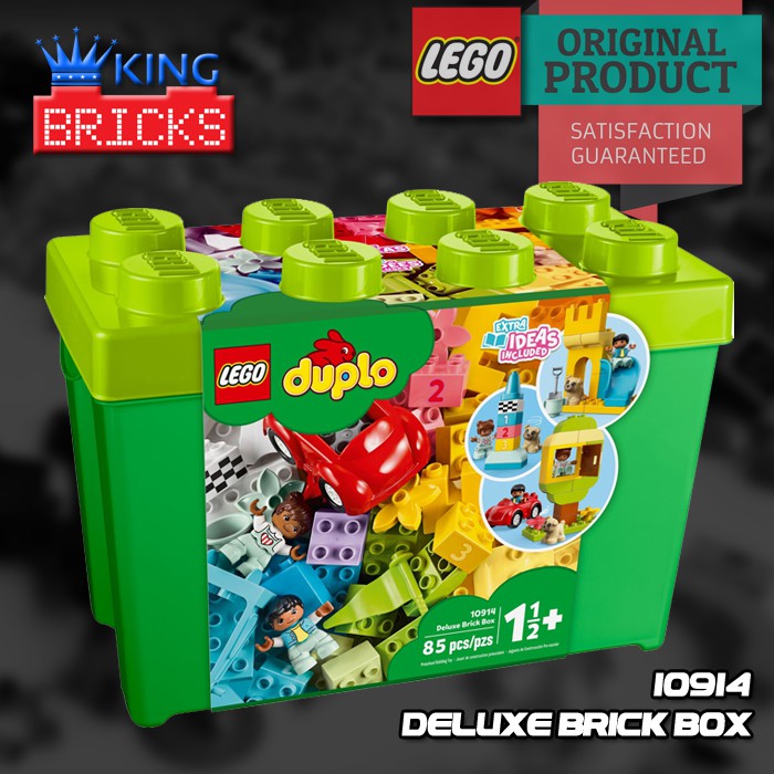 LEGO Original DUPLO 10914 Deluxe Brick Box - Mainan Anak Edukasi Lego ...
