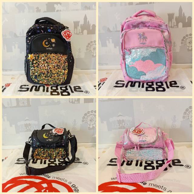 SMIGGLE BACKPACK LUNCHBAG LUNAR ORIGINAL SALE | Shopee Indonesia