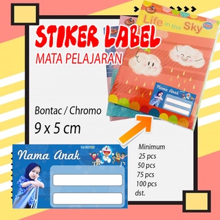 Jual Stiker Lebel MATA PELAJARAN SEKOLAH - untuk buku tulis | Shopee ...