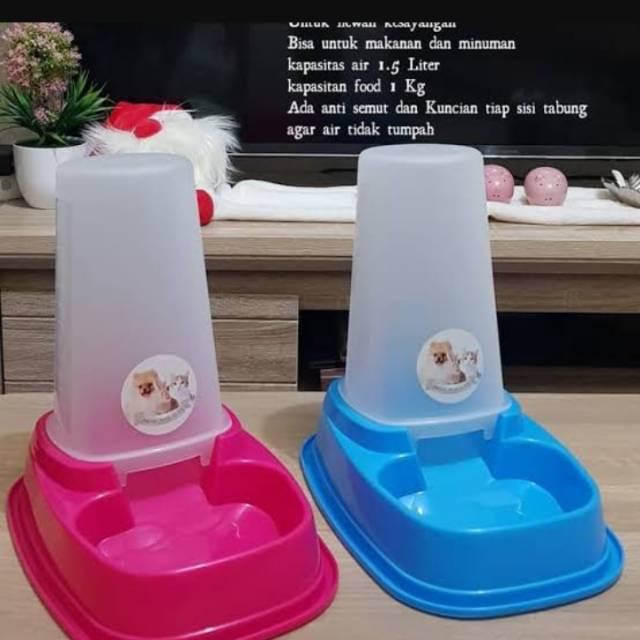 Jual PET DISPENSER PET FEEDER OTOMATATIS DISPENSER KUCING TEMPAT MAKAN ...