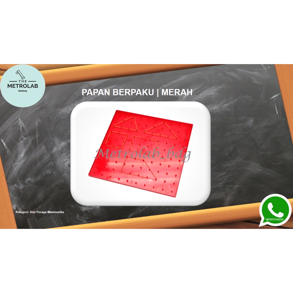 Jual Papan Berpaku | Geoboard | Ukuran 30 x 30 cm | Alat Peraga Bangun ...