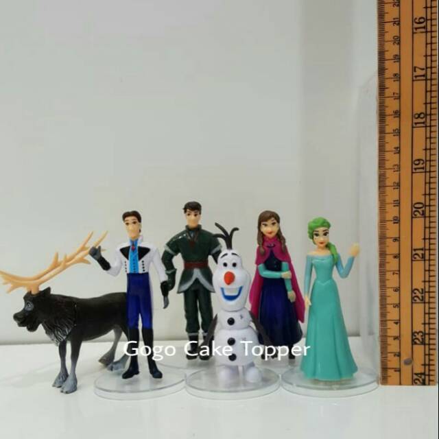 Jual Figure Frozen Set 6 / Topper Cake Frozen Set 6 / Hiasan Kue Frozen ...