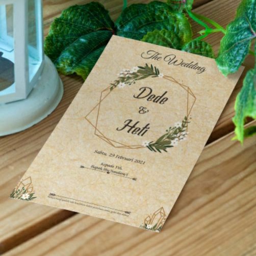 Jual UNDANGAN PERNIKAHAN RUSTIk Indonesia|Shopee Indonesia