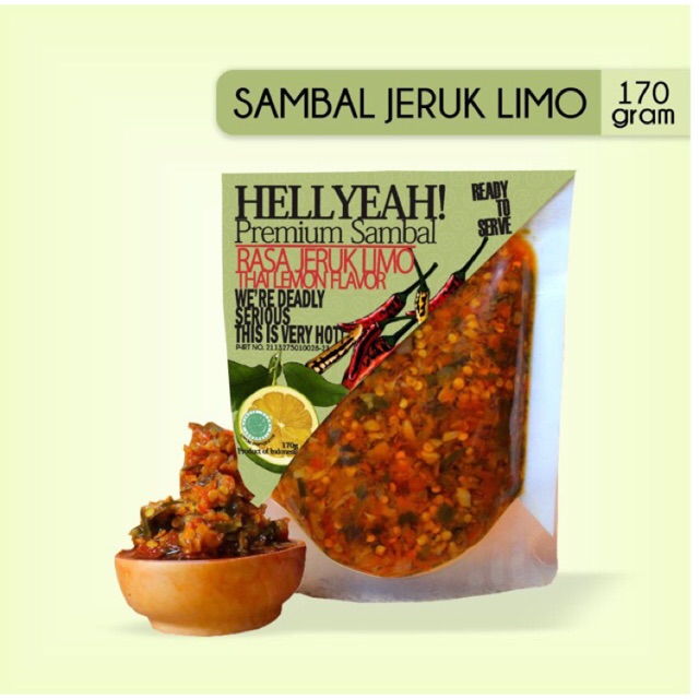 Hellyeah Sambal Jeruk Limo 170 gram | Shopee Indonesia