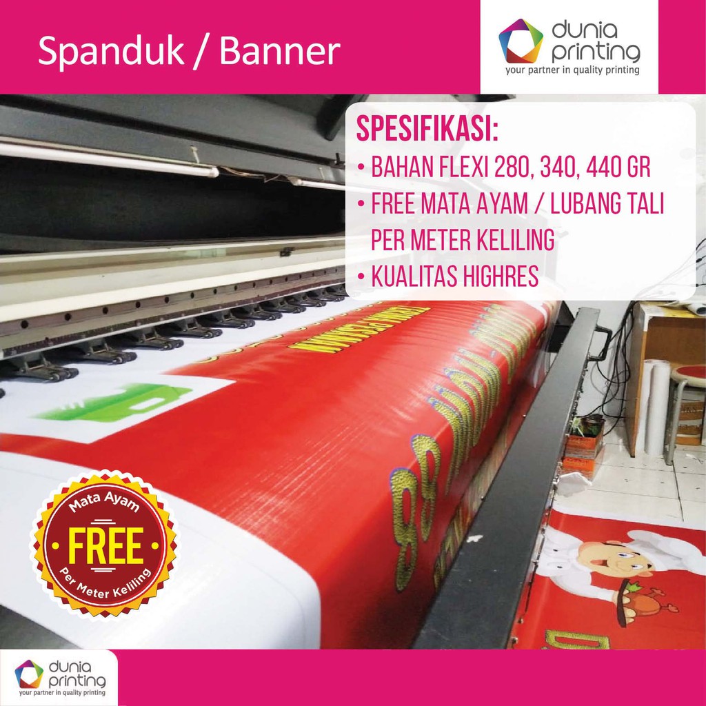 spanduk banner outdoor flexi korcin 340 grm | Shopee Indonesia