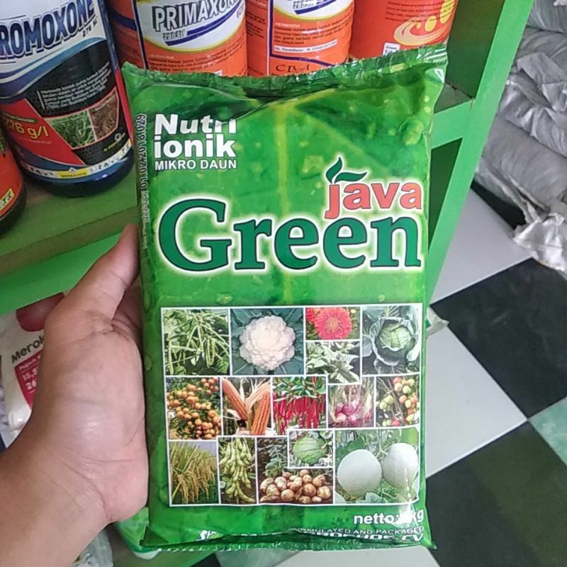 Jual Java Green Pupuk Nutri Ionik Mikro Daun Kemasan 1 kg | Shopee ...
