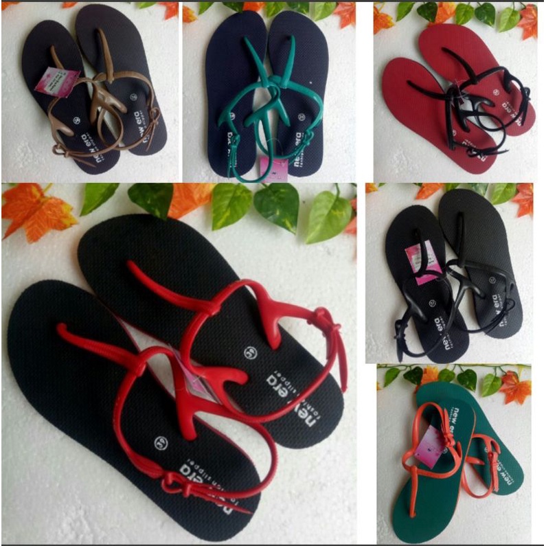Jual SANDAL NEW ERA RAISA / SANDAL SLIPPER / SANDAL FLIPPER | Shopee ...