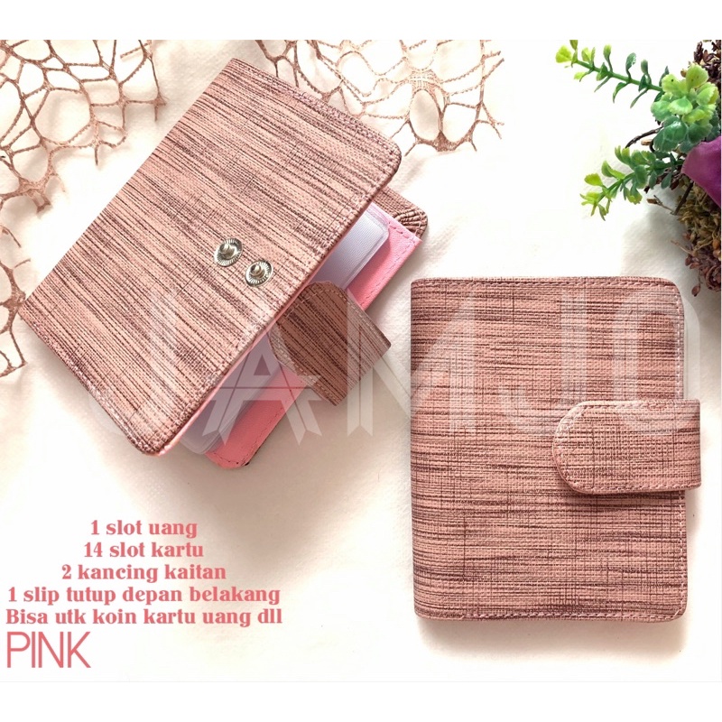 Jual DOMPET KARTU KANCING IMPORT SERAT 14LBR JAMJO Indonesia|Shopee ...