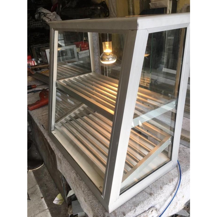 Jual Etalase Kaca Ayam Goreng, Kentang Goreng, Warung Makanan Indonesia ...