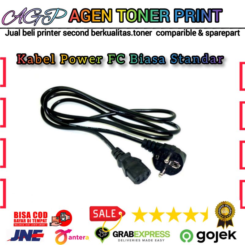 Jual Kabel Power PC Standar Printer/Kabel CPU Kumputer Power Suplay ...