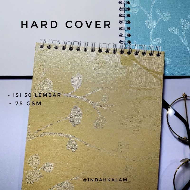 Jual Hard Cover Notebook Spiral Note Buku Catatan A5, A6, 50 Lembar ...