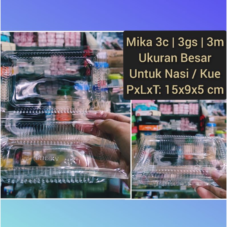 Jual Mika Besar Untuk 4 Kue / Snack - Mika Nasi / Selat - Ukuran 3a | 3c | 3gs | 3m | Shopee ...