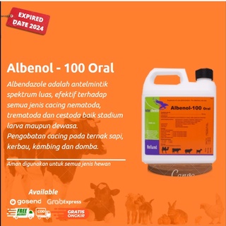 Jual Albenol 100 Oral - Obat Cacing Sapi Kerbau Kambing Domba 1 Liter ...
